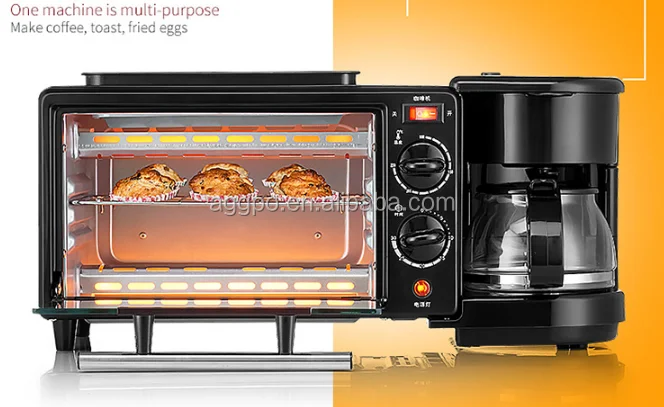 3-in-1 Family Size Breakfast Station 3-in-1 Multifunction Breakfast ...