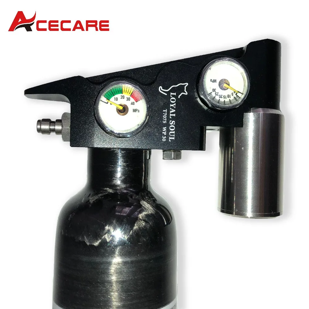 2021 Pcp Air Gun U Valve And 0.35l Carbon Fiber Cylinder 300bar 4500psi ...