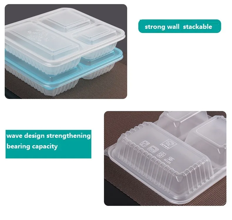 Factory Wholesale 3 Compartment Food Container - Buy Food Grade Plastic ...