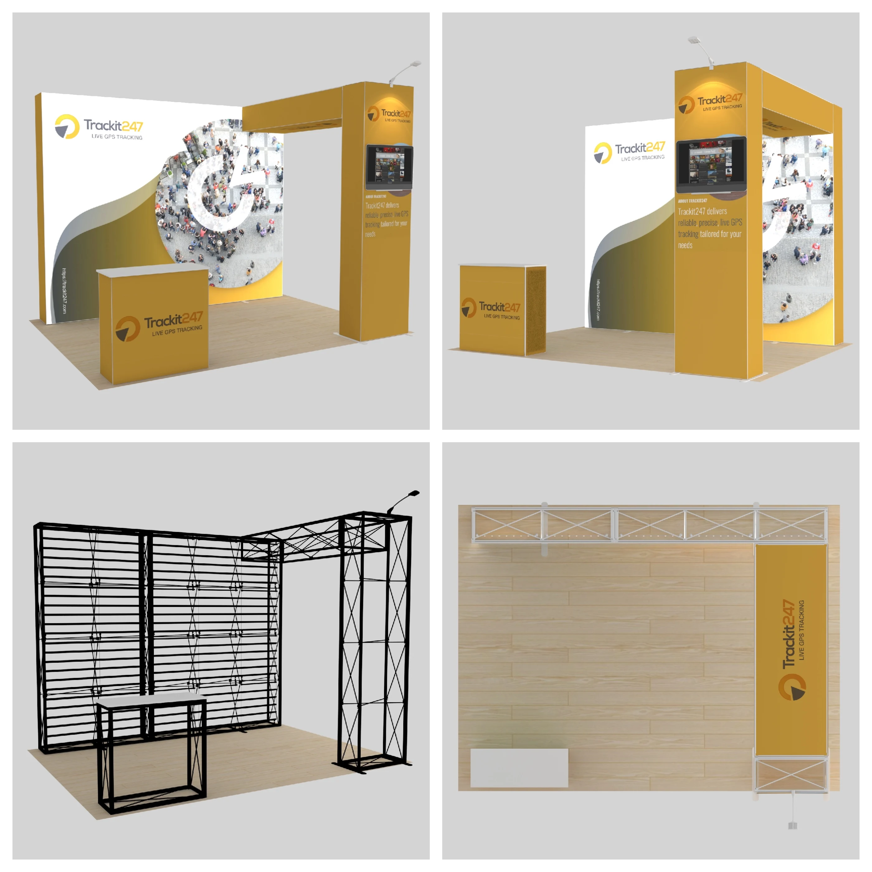 10x12ft Modular Advertising Exhibition Stands Expo Trade Show Stands ...