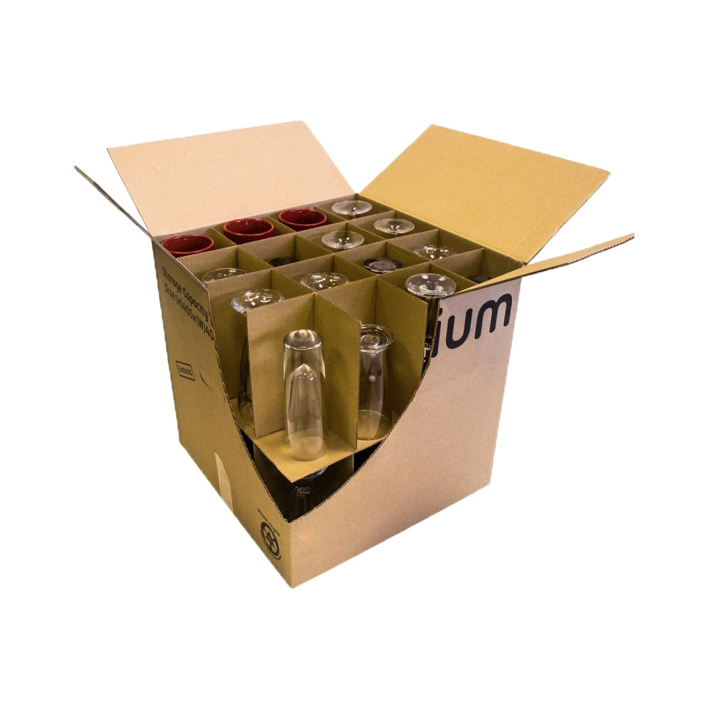Customized 12 Bottle Paper Glass Packaging Shipping Wine Carton Box ...