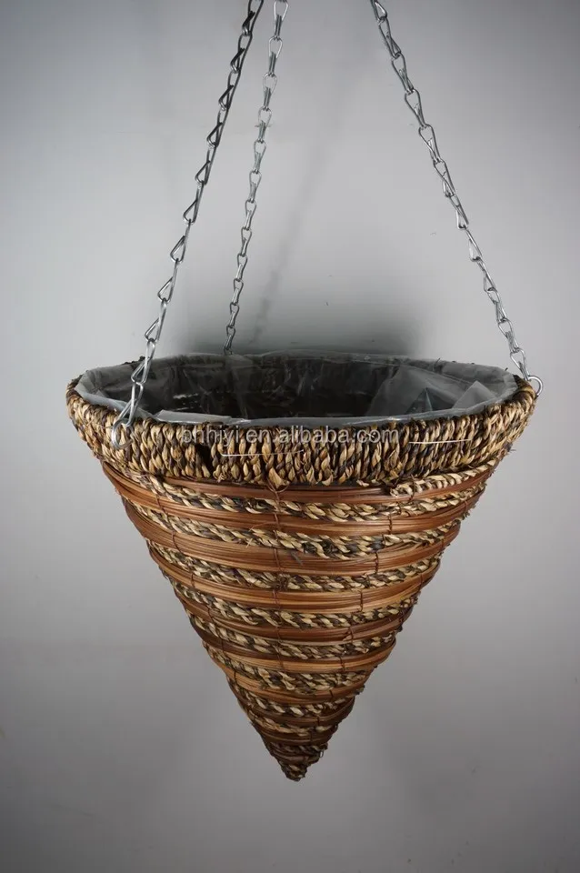 Eco-friendly Cone Shaped Baskets for Outdoor Planting
