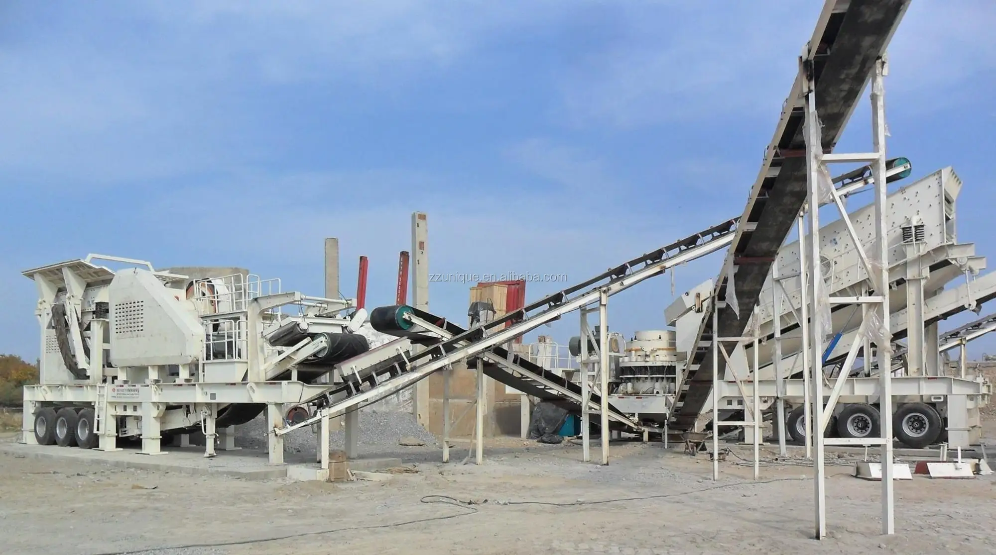 Cheap Used Small Portable Mobile Concrete Quarry Aggregate Rock Metal ...