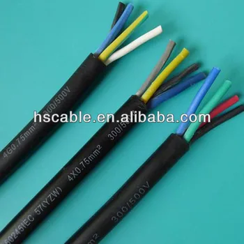 300/500v 3g Cable 0.75mm2 1.0mm2 1.5mm2 2.5mm2 4mm2 H05rn-f Cable - Buy ...