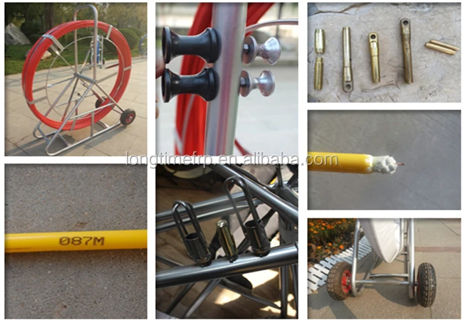 Reel Stand Rodding 10mm Cable Duct Rodders With Repair Kit Fiber Optic ...
