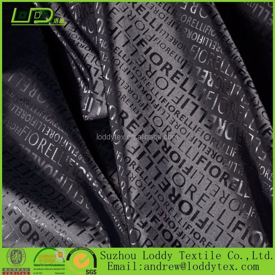 Jacquard Logo Lining/logo Jacquard Lining/fabric Logo Lining - Buy Jacquard Logo Lining,Logo ...