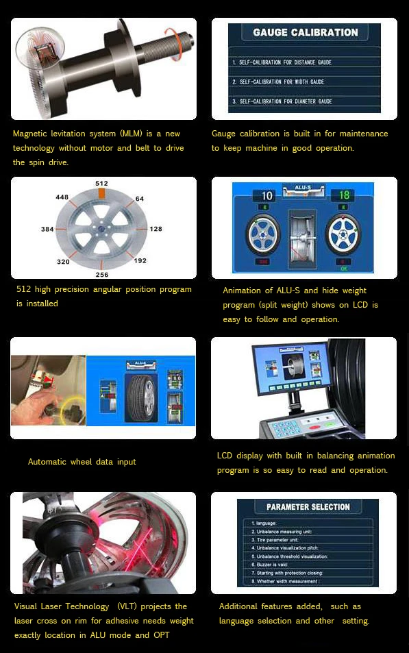 Cwb766 Magnetic Levitation Tyre Machine And Wheel Balancer - Buy Cwb766 ...