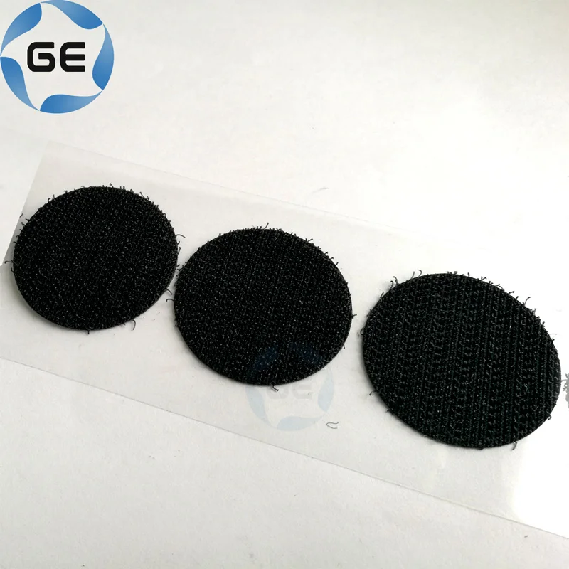 Self Adhesive Nylon Hook And Loop Dots With Anti-sticking Paper ...