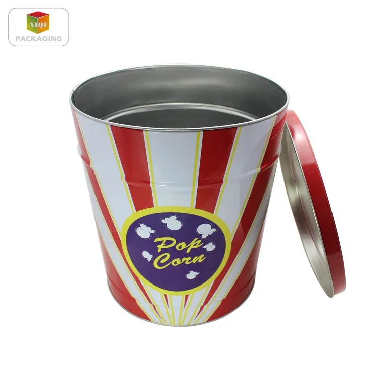 2.5 Gallon Round Popcorn Tin Can - Buy Popcorn Tin Cans,Round Popcorn ...