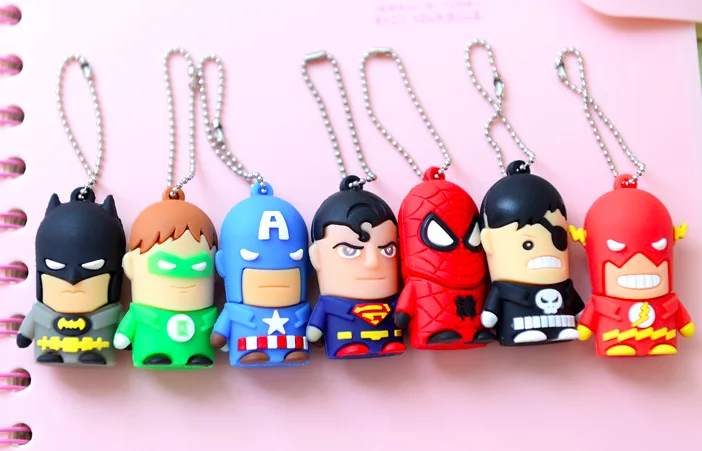 Cartoon Character Spiderman/superman Pen Drive Usb3.0 Usb 2.0 Cle Usb ...