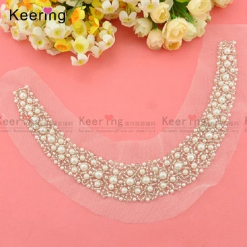 Handmade Fashion Pearl Beaded Neck Design For Ladies Tops - Buy Neck ...
