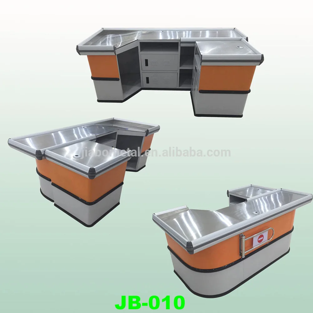 Supermarket Checkout Counter With Conveyor Belt - Buy Checkout Counter ...