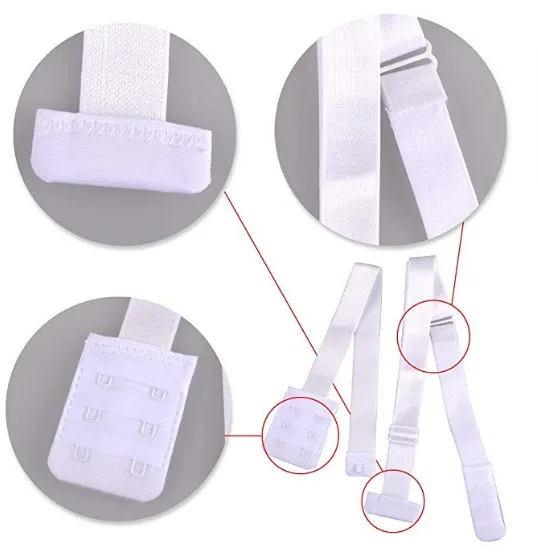 High Quality Women's Low Back Bra Converter Adjustable Strap Extender ...