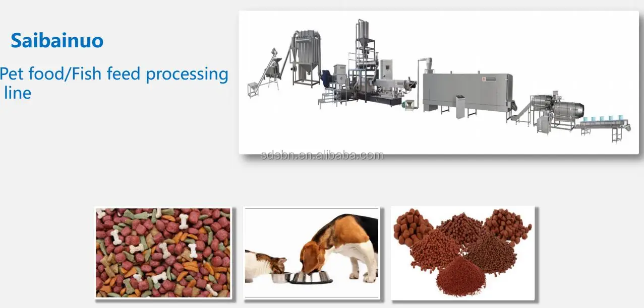 Twin-screw Extruder Shrimp/fish Feed Food Processing Line Plant - Buy ...