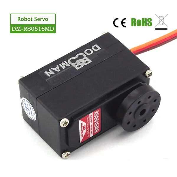 Robot Servo Rs0613md 4.8v-7.4v 6kg 51g 300 Degree Rotation Rc Servo For ...