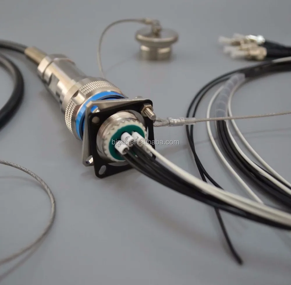 Zltc D38999 4 Fiber 4 Power Hybrid Tactical Fiber Cable Connector ...