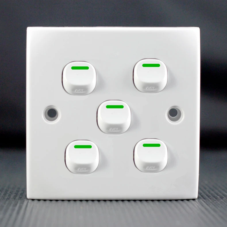 Multifunctional Wall Sockets 6 Pin And Switches Universal 13a 1 Gang ...