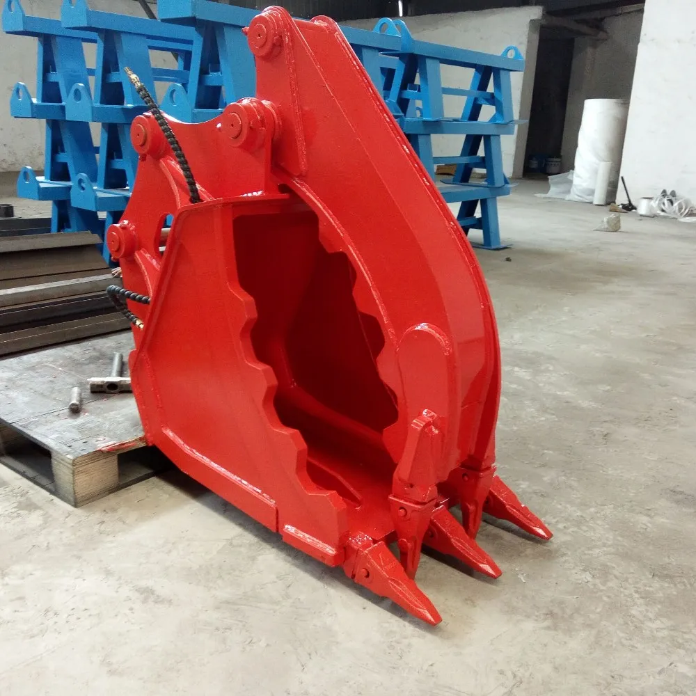 R130 Excavator Bucket Attachment Hydraulic Grab/clamp Bucket - Buy ...