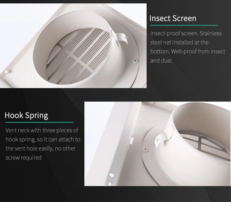 Top Quality Waterproof Air Vent Cover Square Vent Cap For Air ...