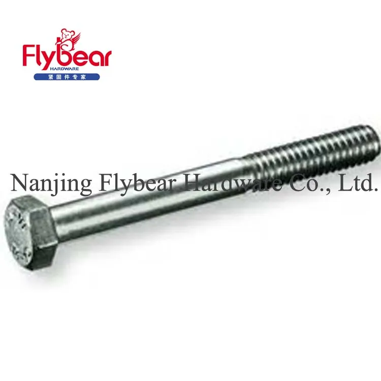 M10 M12 M20 Hex Bolt Class 4.8 6.8 8.8 10.9 Half Thread Astm A235 Bolts ...