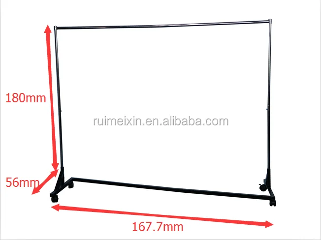 Industrial Pipe Clothes Rack Double Rail Pipe Clothing Garment Rack ...