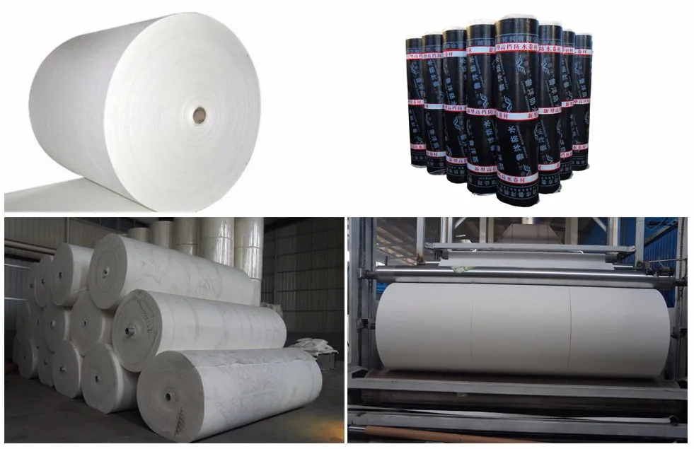 Non - Woven Polyester Reinforcement For Sbs / App Bitumen Waterproof ...