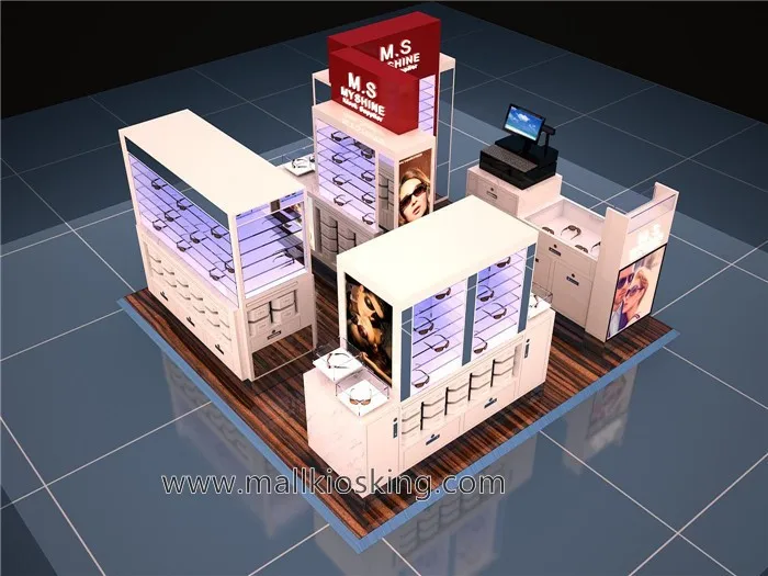 Wooden reading glasses sunglass display showcase with high quality