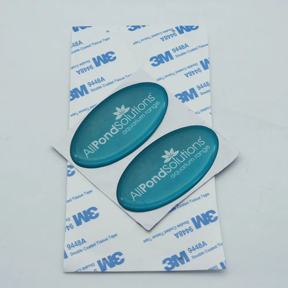 Custom Waterproof Clear Epoxy Logo Round Sticker Self Adhesive Epoxy ...