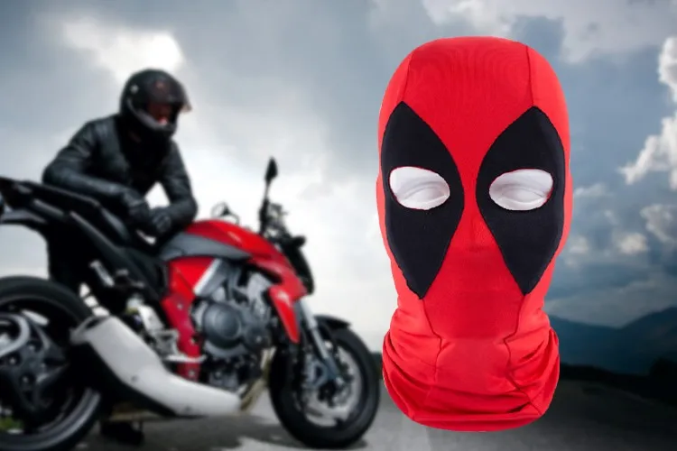 Soft Lycra Spandex Deadpool Mask Hood Super Hero Balaclava Deadpool ...