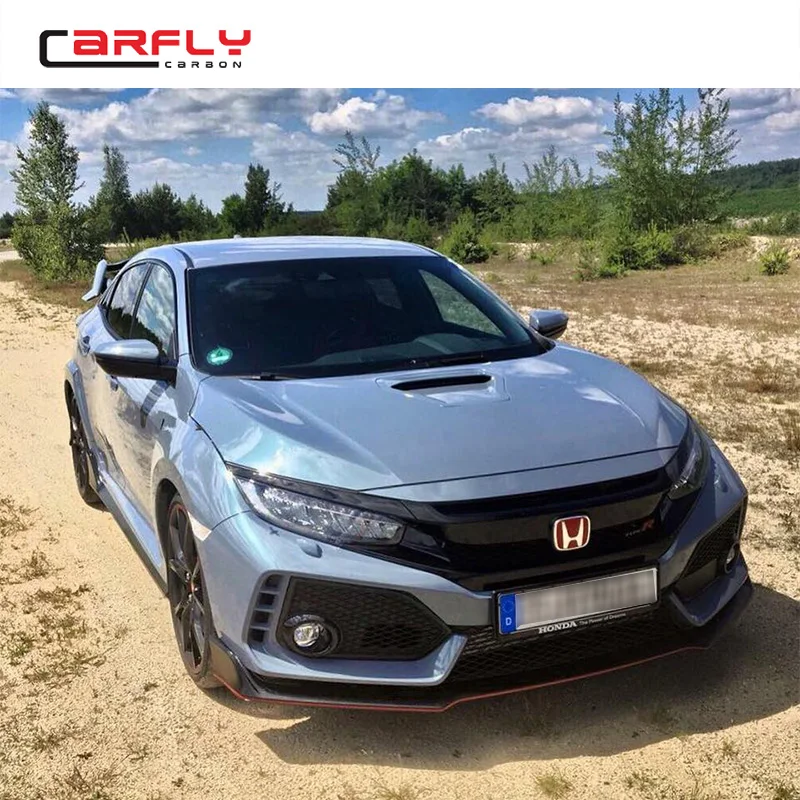 Type R Style Carbon Hood for Honda Civic - Lightweight & Durable