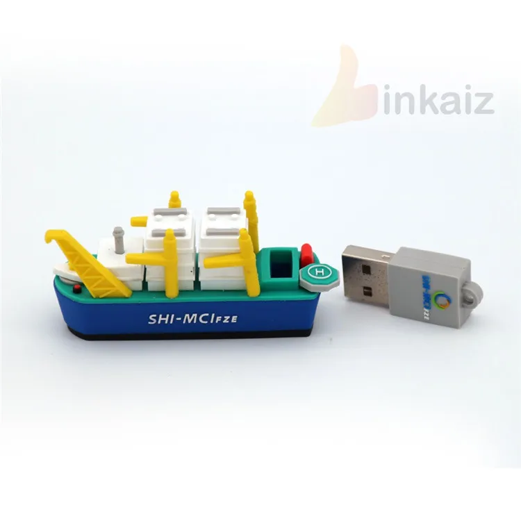 Customize 3D Pvc Rubber Boat Cruise Ship Flash Drive Usb/boat Usb Stick/usb Flash Drive Steamer ...