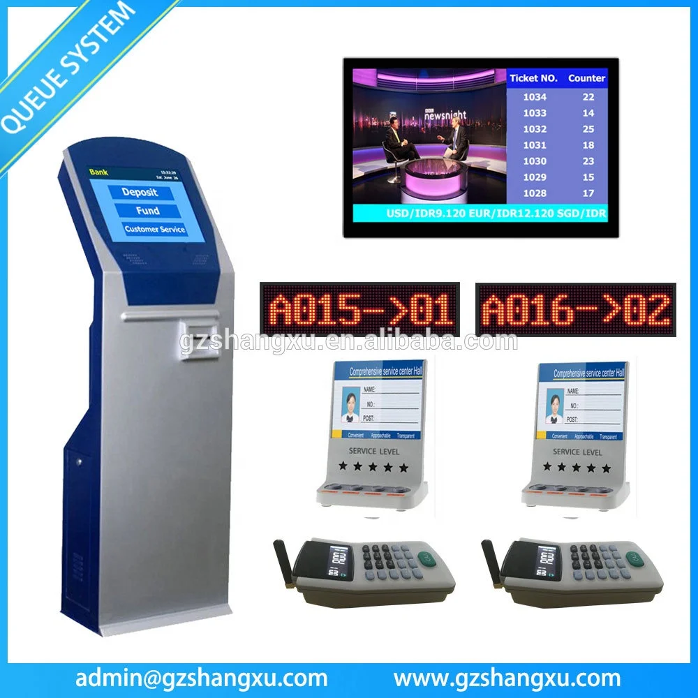 Factory 17 Inch Bank/hospital/clinic Wireless Queuing System Token ...