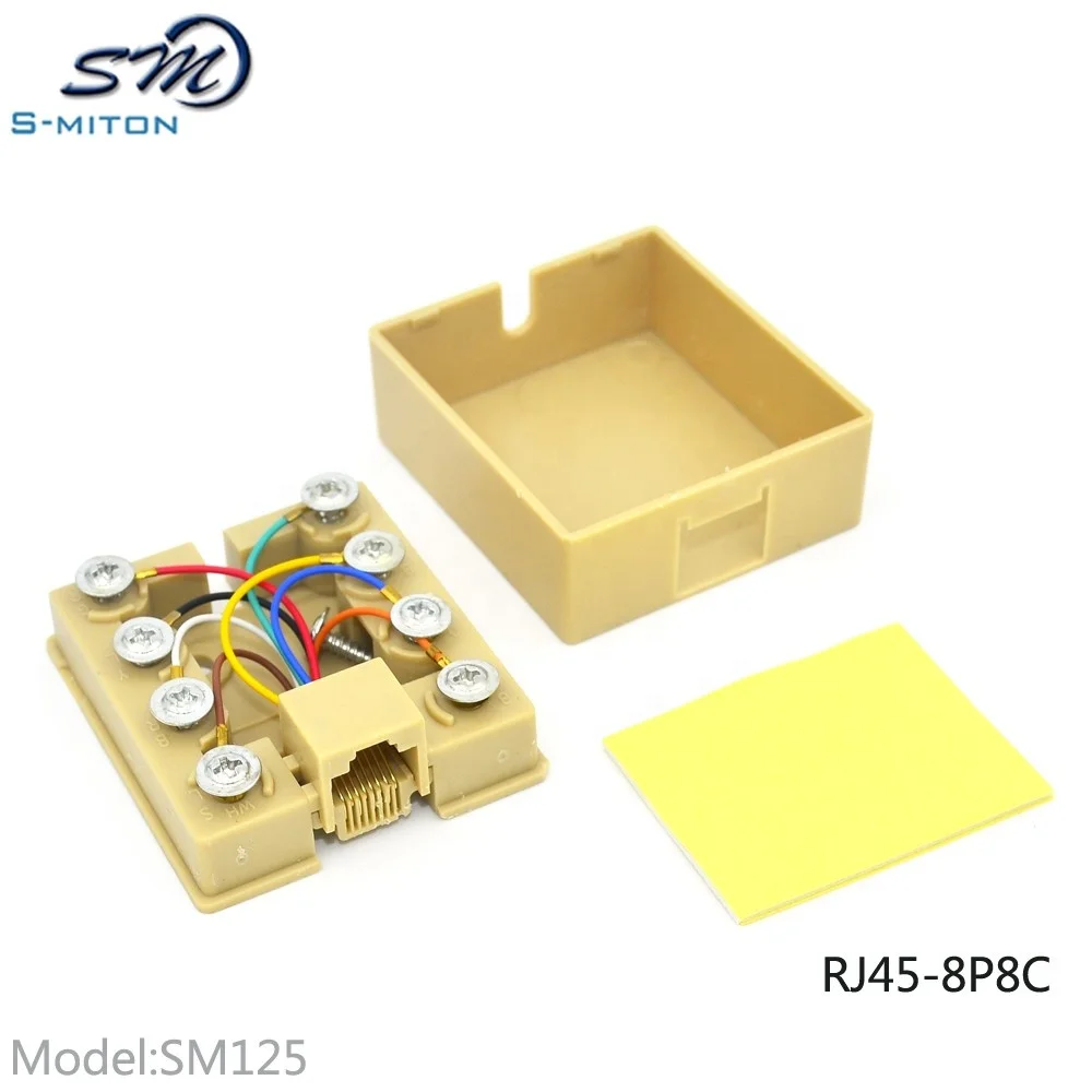 1 Ports Rj45 Terminal Box 8p8c Network Surface Box - Buy Network ...