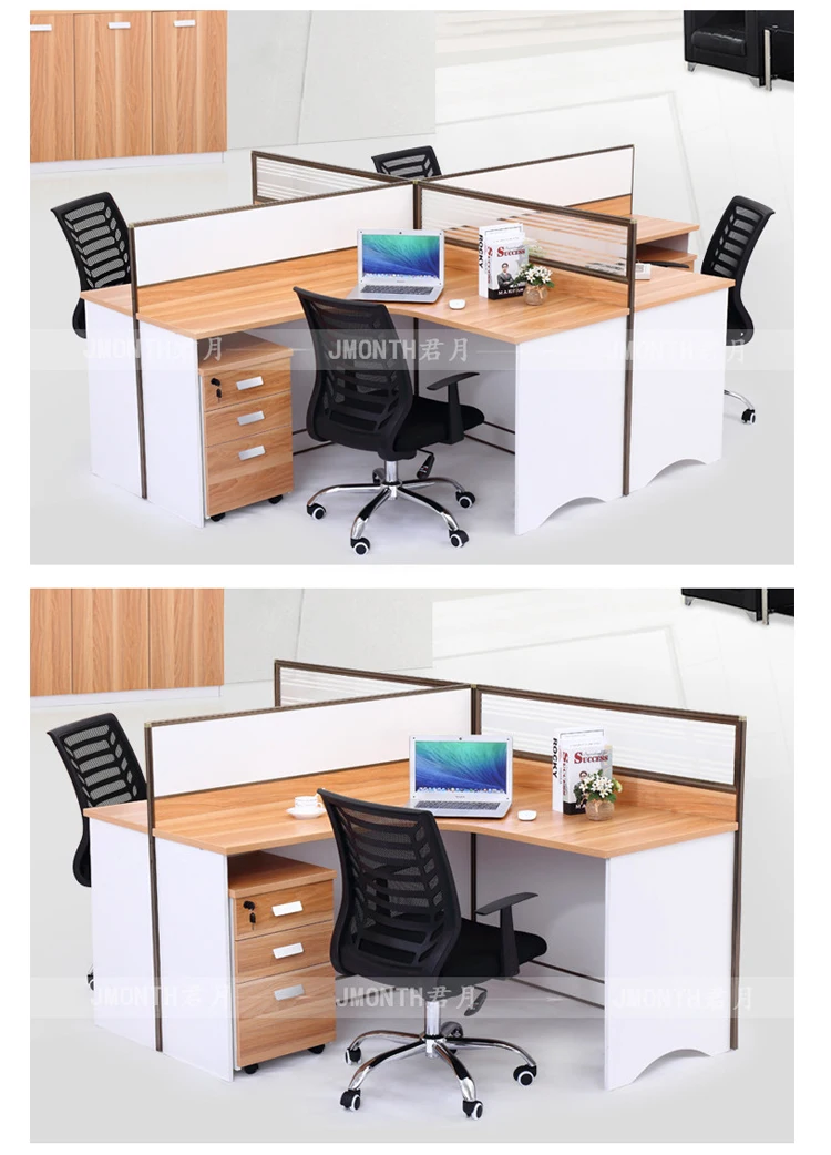 Mfc 사무실 책상 칸막이 4 인 사무실 파티션 L 모양 워크 스테이션 - Buy 고품질 사무실 파티션 L 모양 워크 스테이션 ...