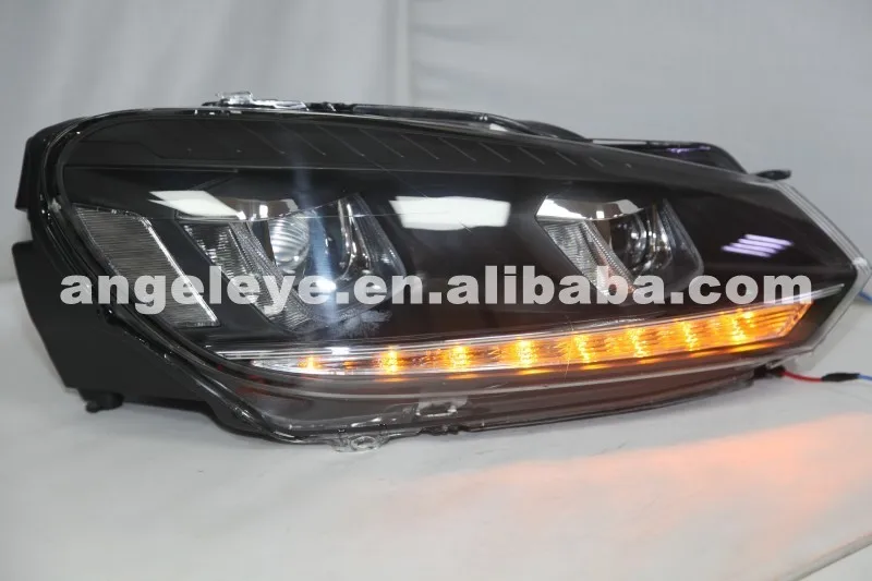 For Volkswagen For Golf 6 Led Headlight 2009-2013 Year With Devil Eye ...