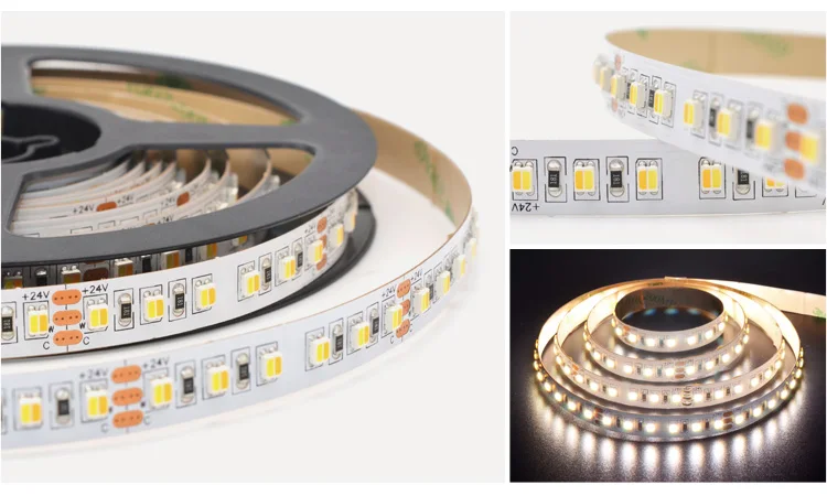 SMD3528 Dual White 2 in 1 Led Strip Series DC24V High Brightness ...