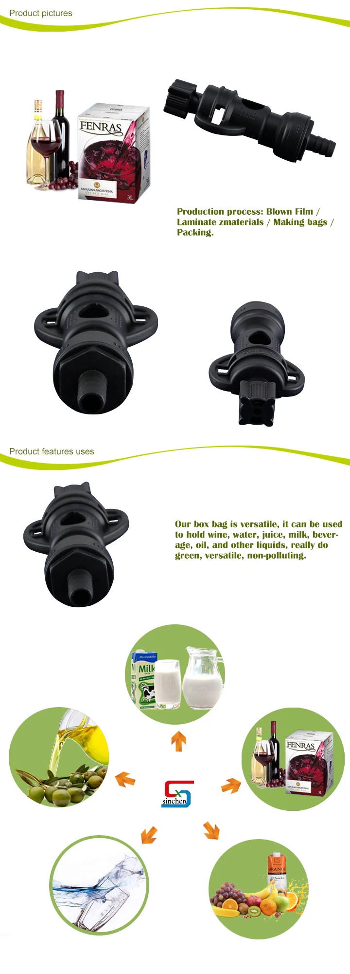 Bag In Box With Butterfly Valve Connector Plastic Electrical Box - Buy ...