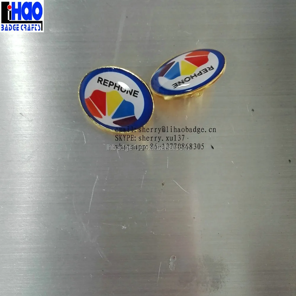 Epoxy Pin Badge,Oval Shaped Metal Pin Badge,Custom Logo Badge - Buy ...