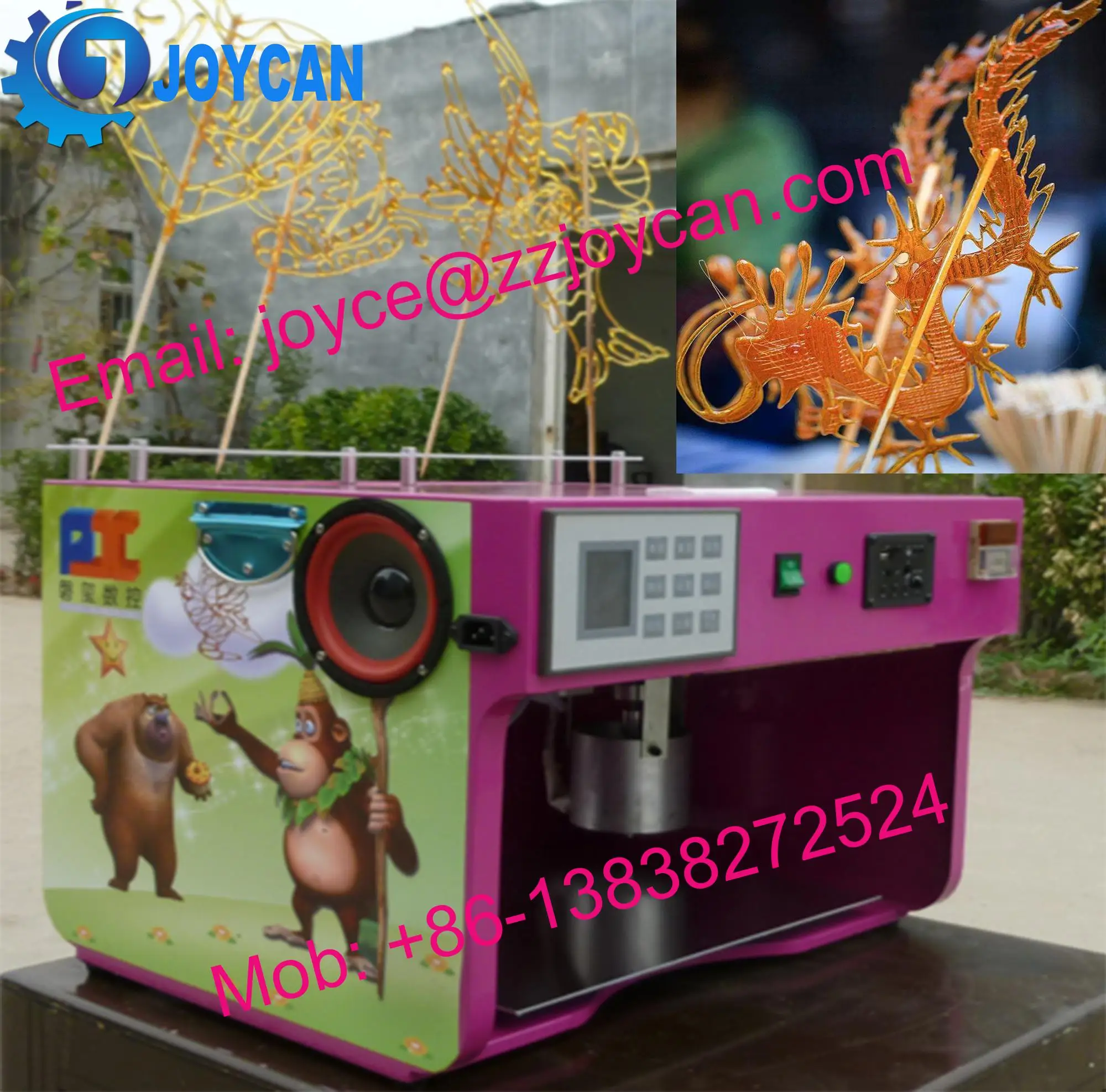 Food Sugar Art Painting Machine Smart Sugar Painting Making Machine ...