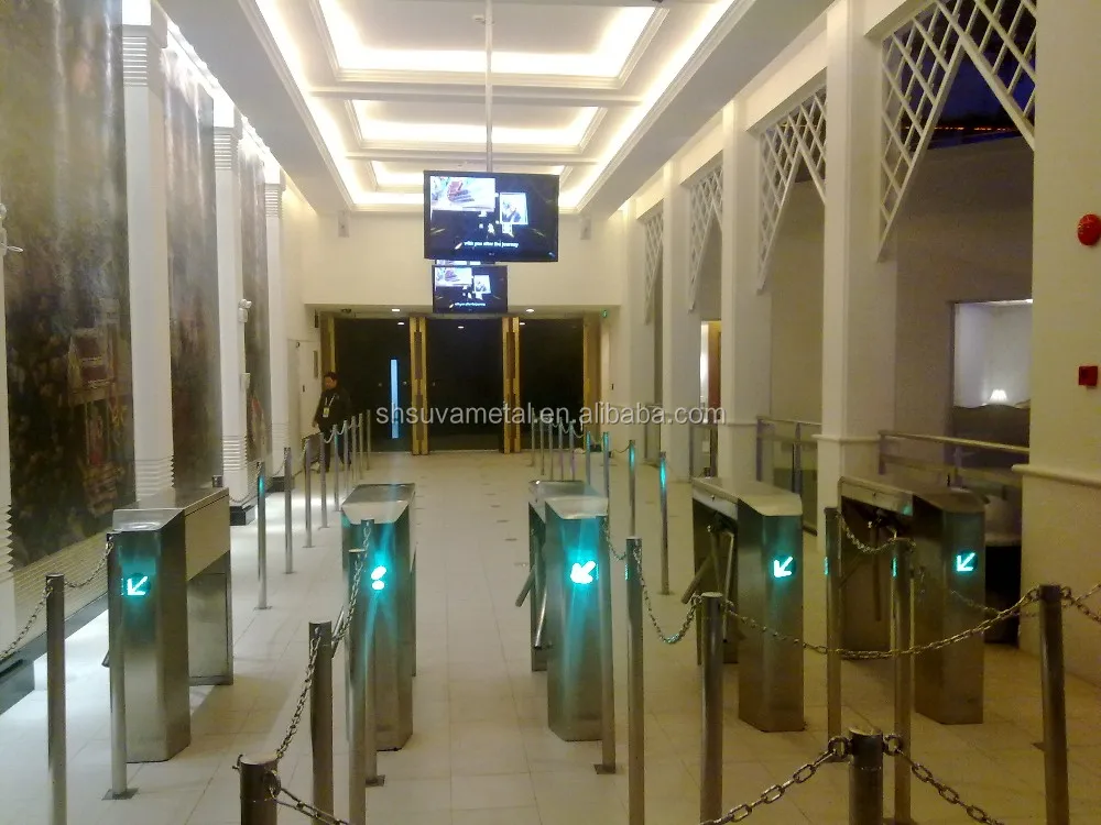 Electronic Security Rotating Scanner Metro Turnstile Gate With Access ...