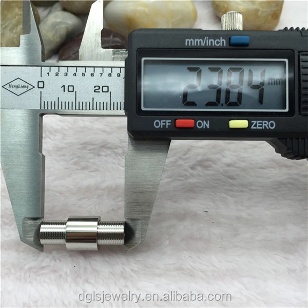 Stainless Steel Column Screw Clasps Leather Clasps 5mm Hole Screw Tube ...