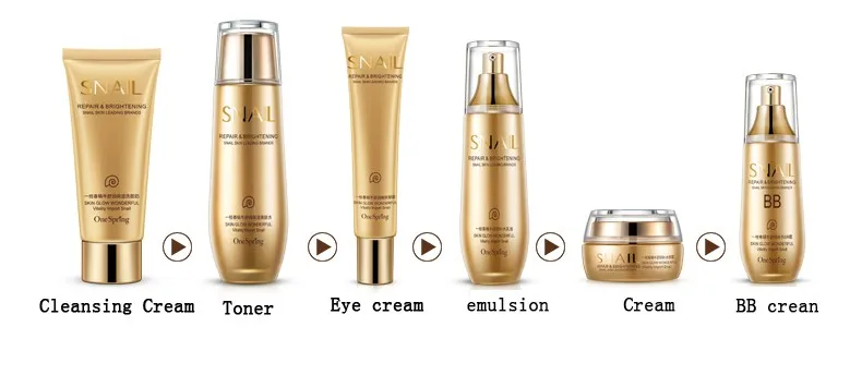 Oem/odm One Spring Snail Nourishing 6 Piece Set For Face Care ...