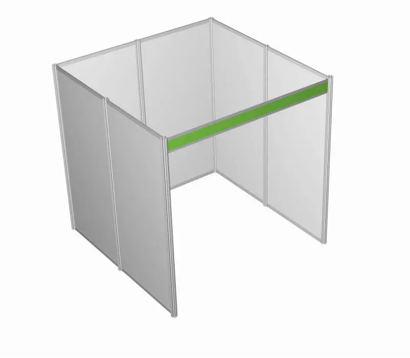 Modular Aluminum 2x2 Exhibition Stall - Versatile & Durable