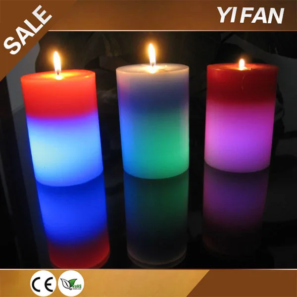 Rainbow Color Led Candle,Color Changing Led Candle - Buy Led Flameless ...