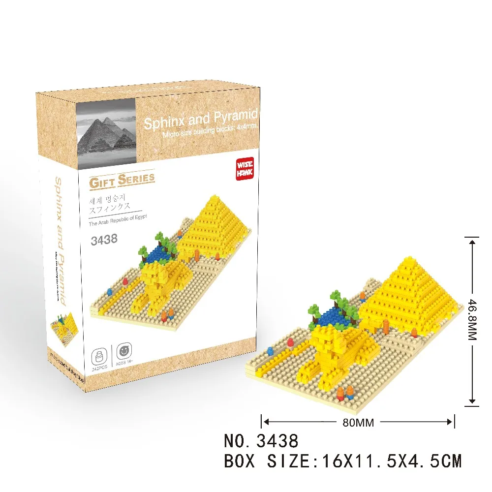 Wise Hawk Plastic Mini Block Construction Architecture Sliding Block ...