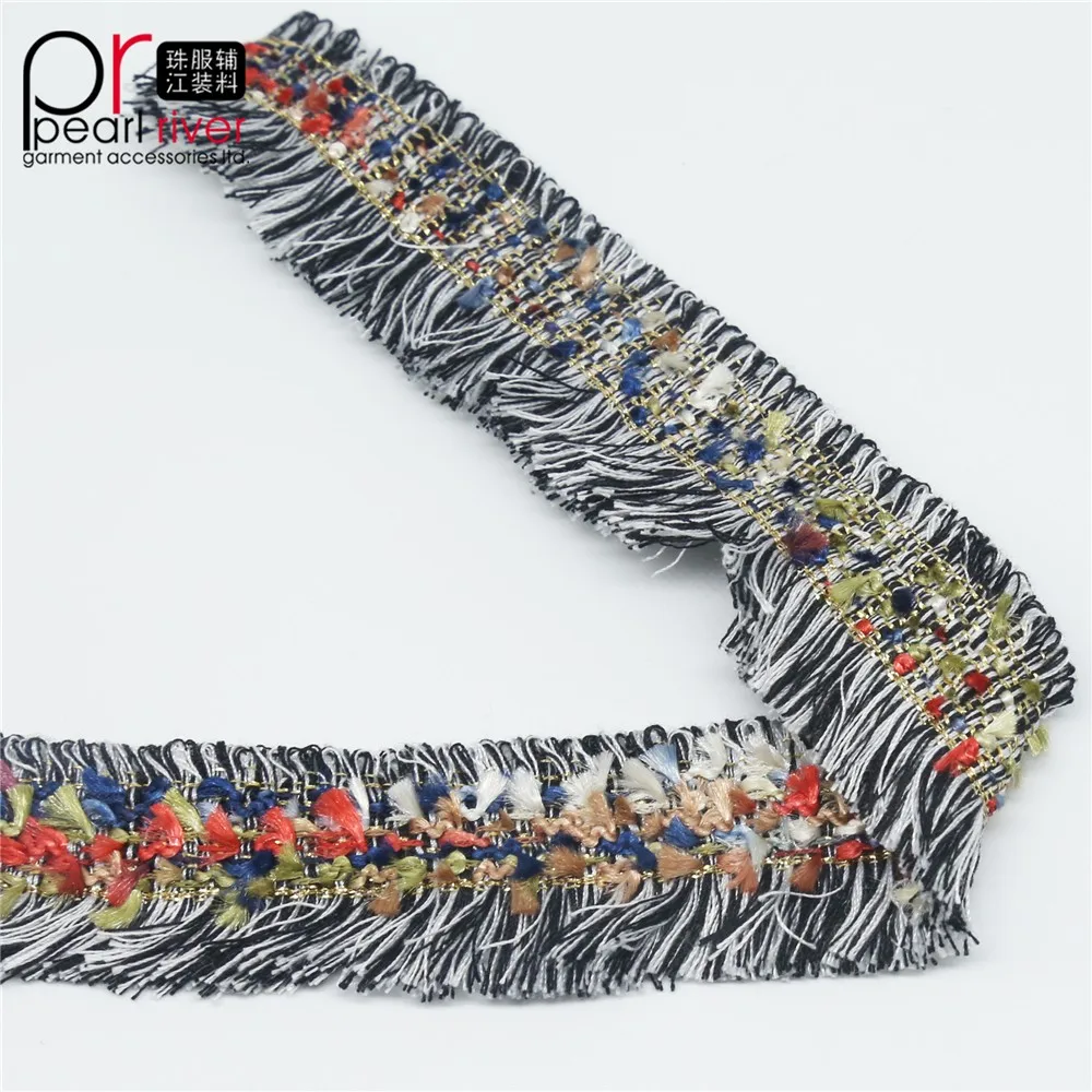 50mm Polyester Garment Braid Embroidery Custom Colorful Lace Tirm - Buy ...