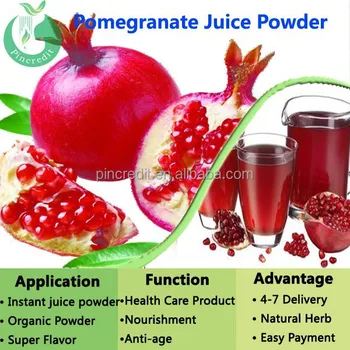 100% Organic Pomegranate Fruit Juice Powder/pomegranate Juice Powder ...