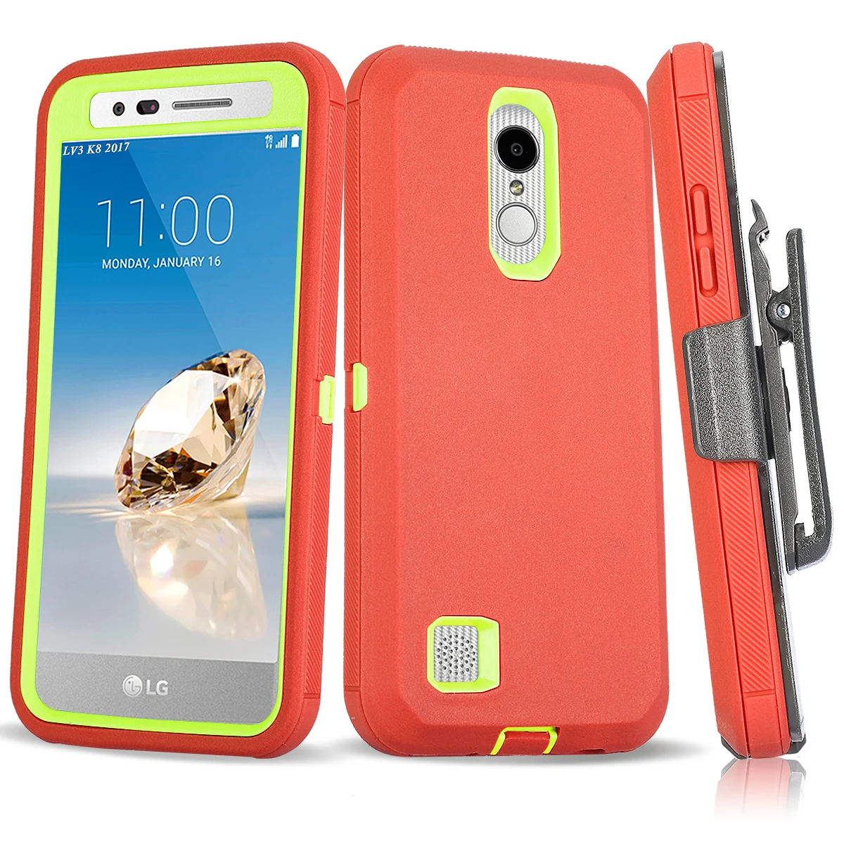 Heavy Duty Shockproof Phone Case For Lg V3,3 In 1 Defender For Lg V3 ...