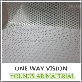 Micro Perforated Film /one Way Vision - Buy One Way Vision Window Film ...