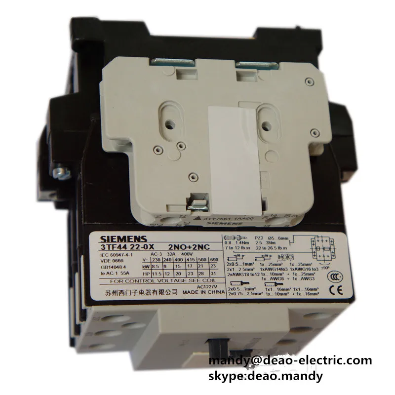 Siemens 3tf Contactors,3tf3411-1xb4,3tf4310-0xb0,3tf4422-0xl2,3tf4522 ...